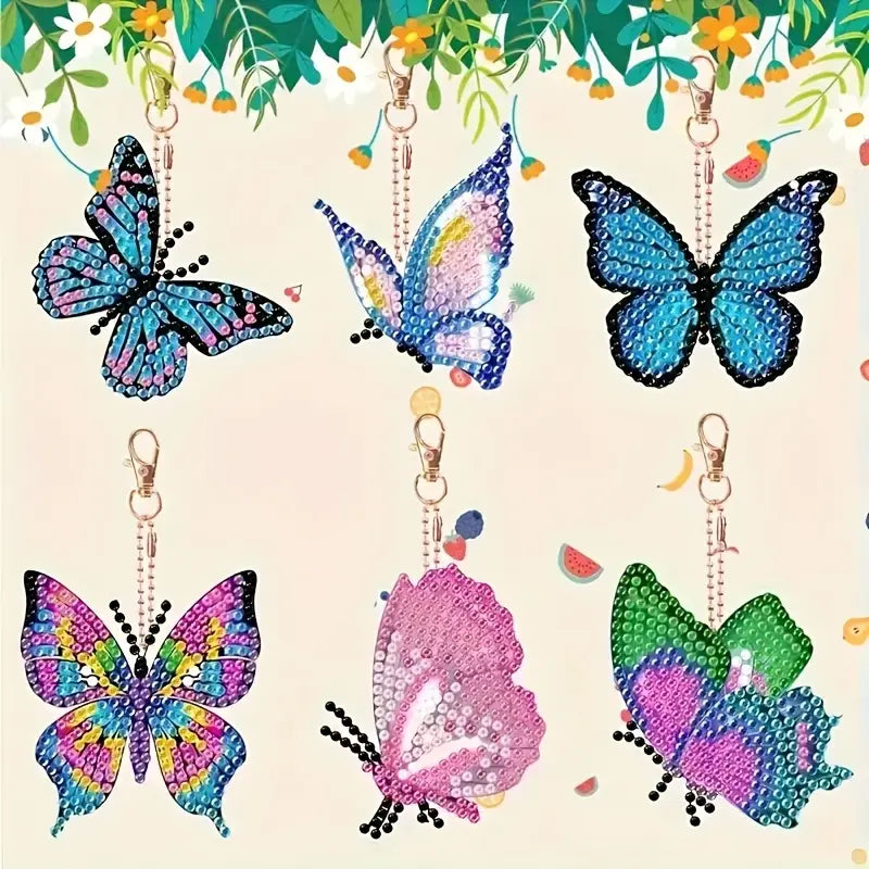 Keyrings - Butterflies – CG Diamond Dot